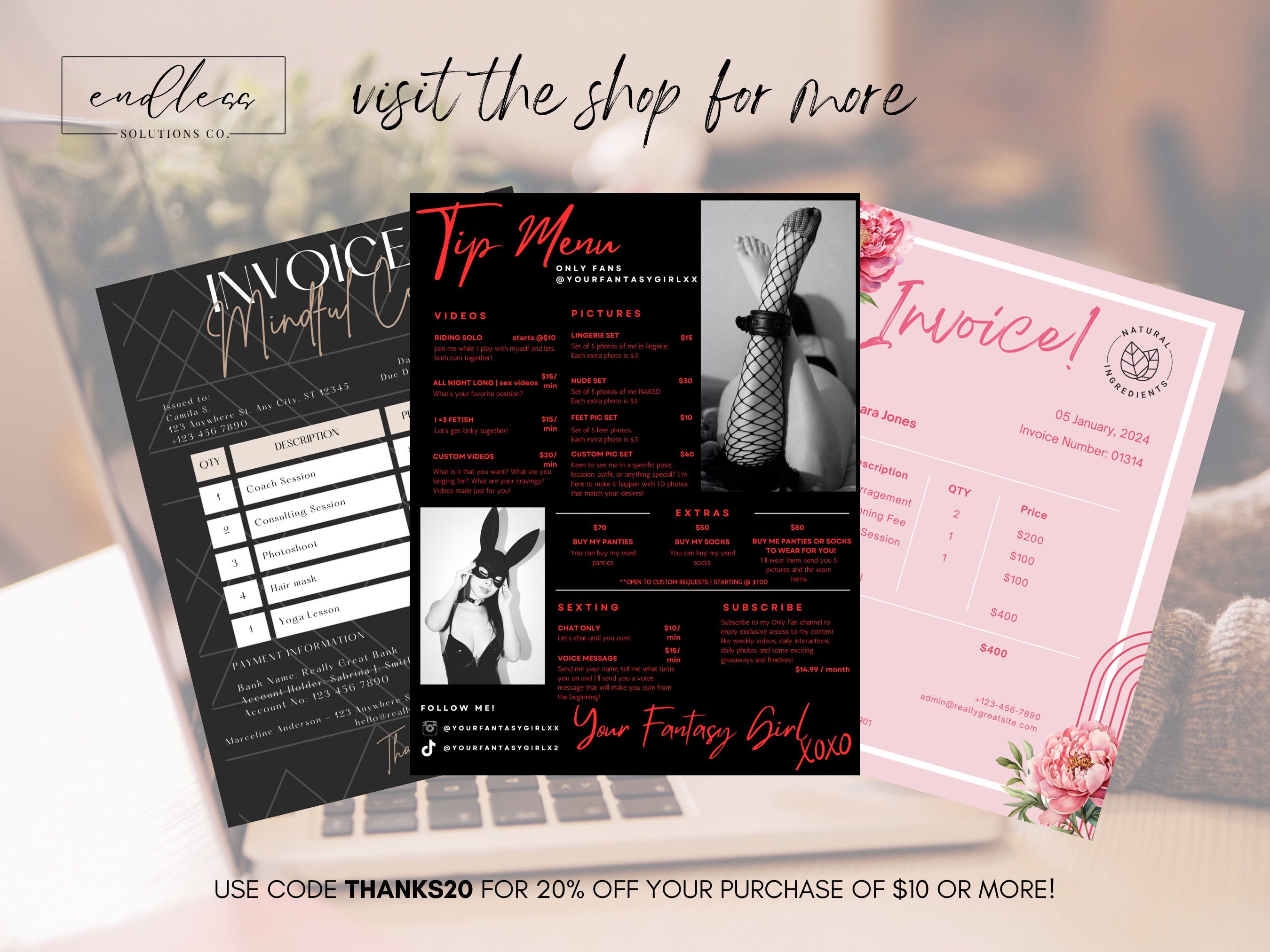 Onlyfans Tip Menu Editable Template Digital Download Canva - Etsy Australia
