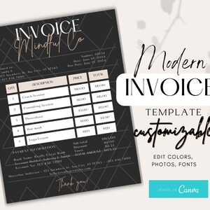 Black Invoice Template, Invoices Template, Invoice Template Download ...