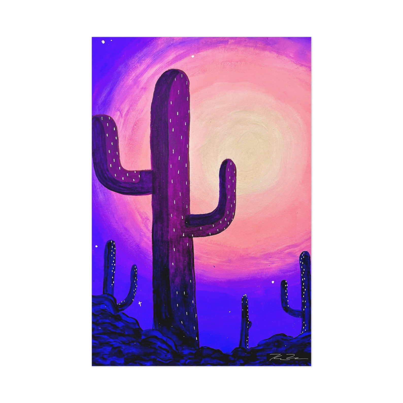 Violet Desert poster. - Etsy