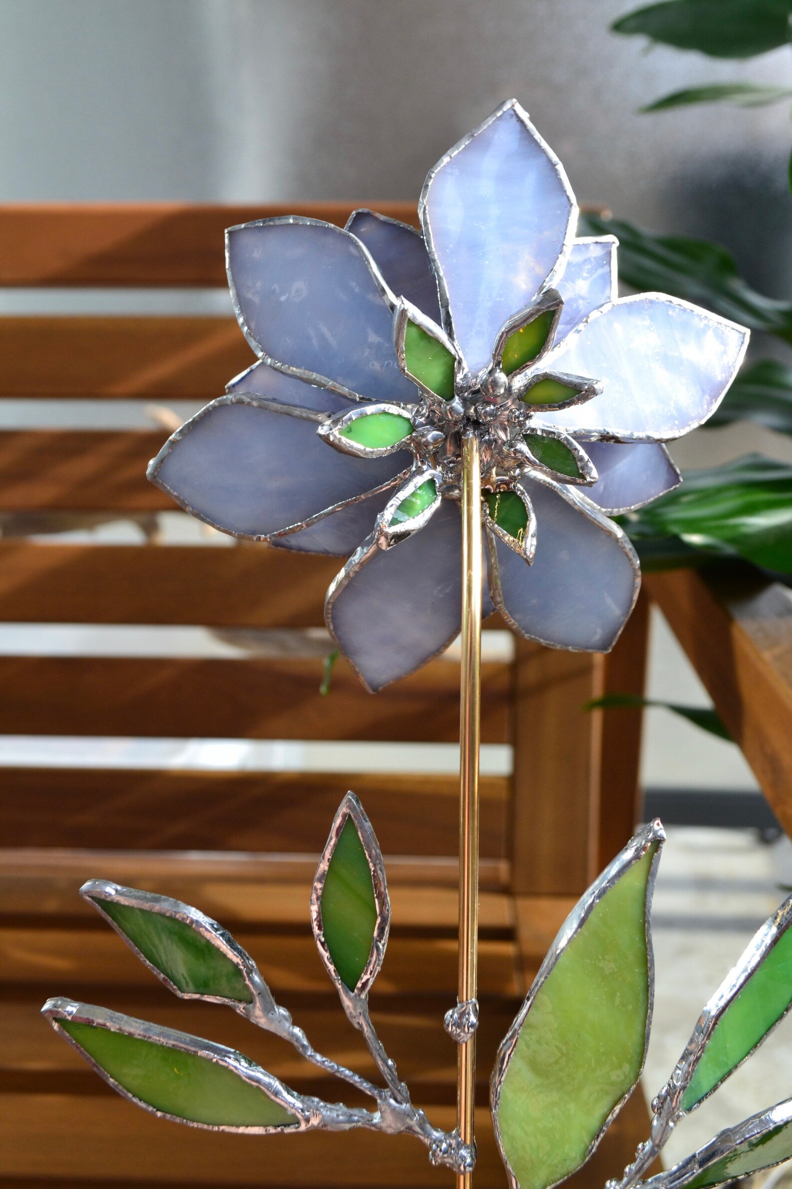 Stained Glass Lily Flower Suncatcher 3D Table Plant Cactus - Etsy Canada
