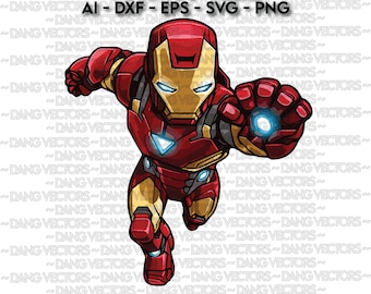 Vector File - Muscular Green Man Comic Fan - Art Ai Svg Dxf Png Eps Cut ...