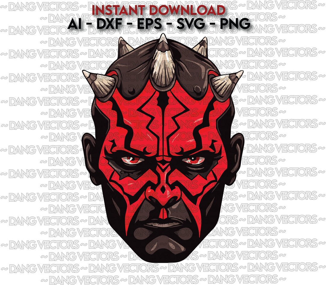 Vector File - Darth Maul Comic Anime Fan - Art Ai Svg Dxf Png Eps Cut ...