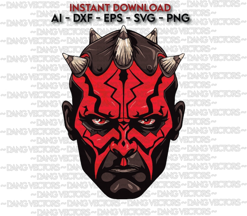 Archivo vectorial Darth Maul Comic Anime Fan Art Ai Svg Dxf Png Eps Cut ...