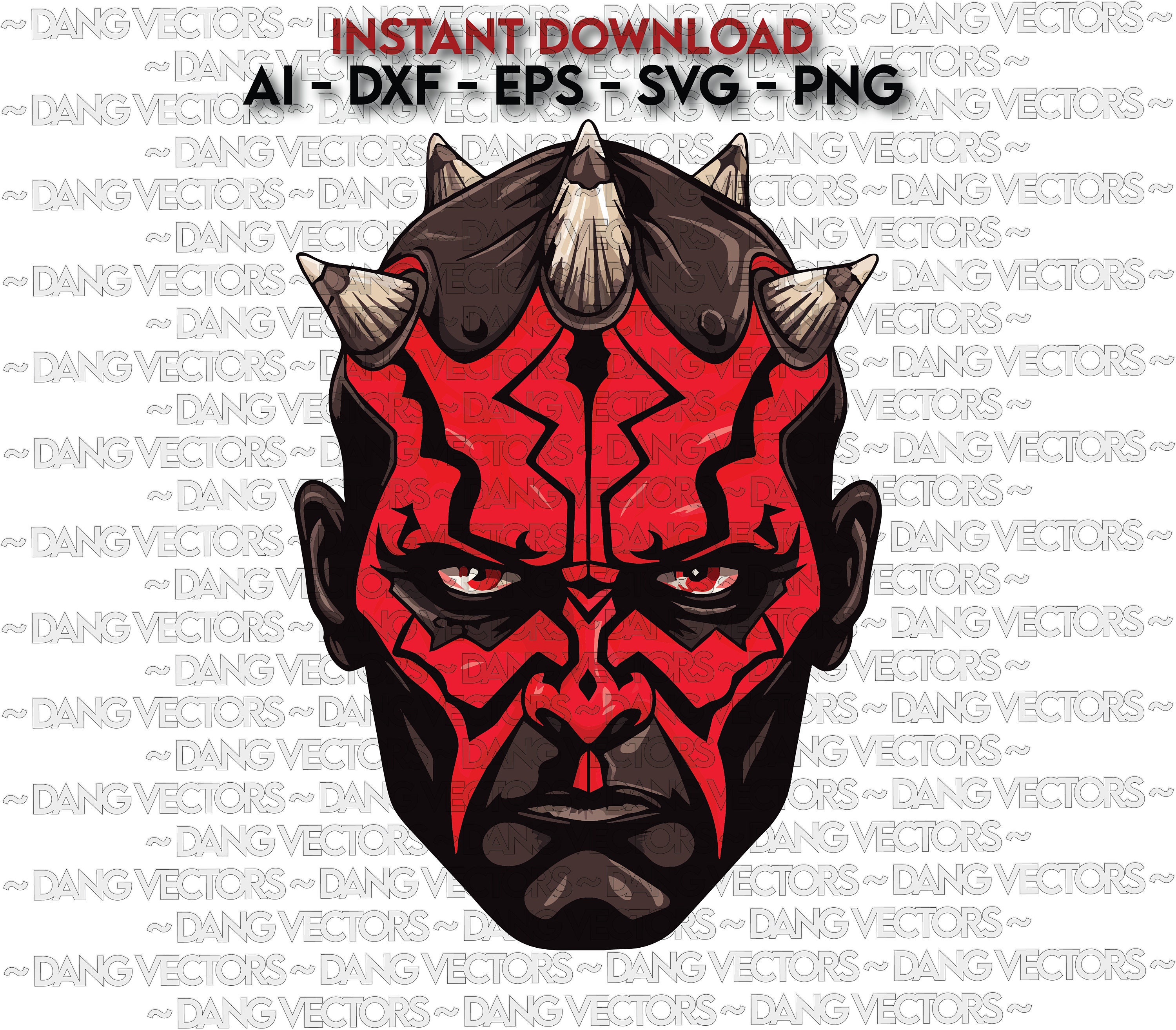 Darth Maul Face Vector