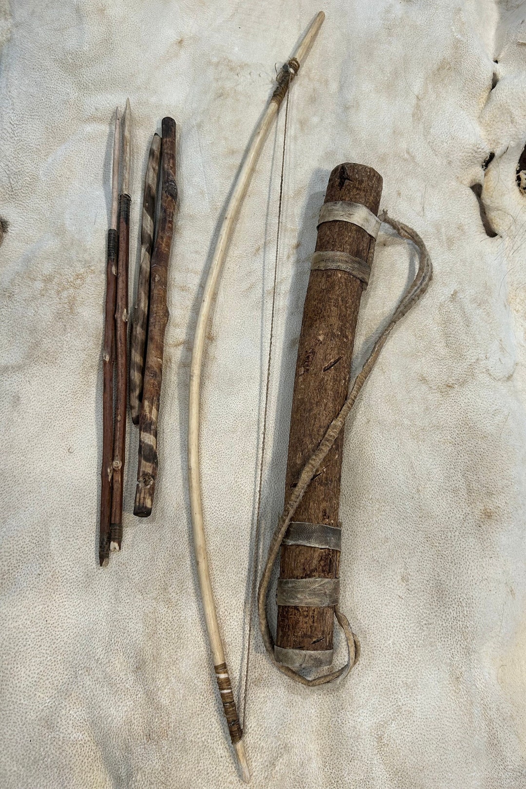 Authentic African Hunting Bow Arrow Quiver and Fire Starter - Etsy