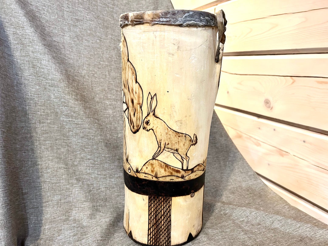 Traditional African Drum Genuine Handmade Africa Art Unique Handcarved ...