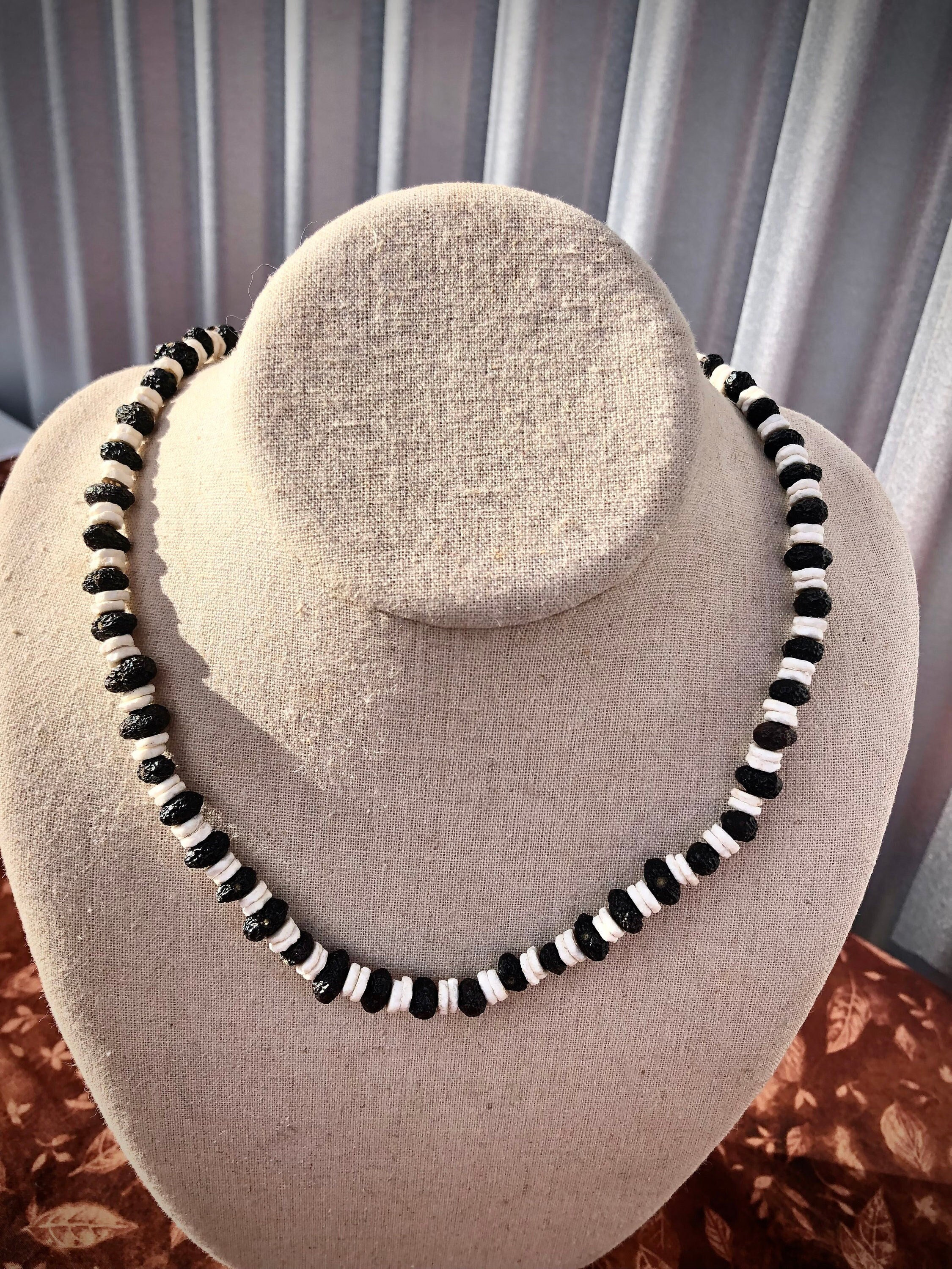 Genuine African Hand Beaded Ostrich Eggshell Tribal Necklace - Etsy