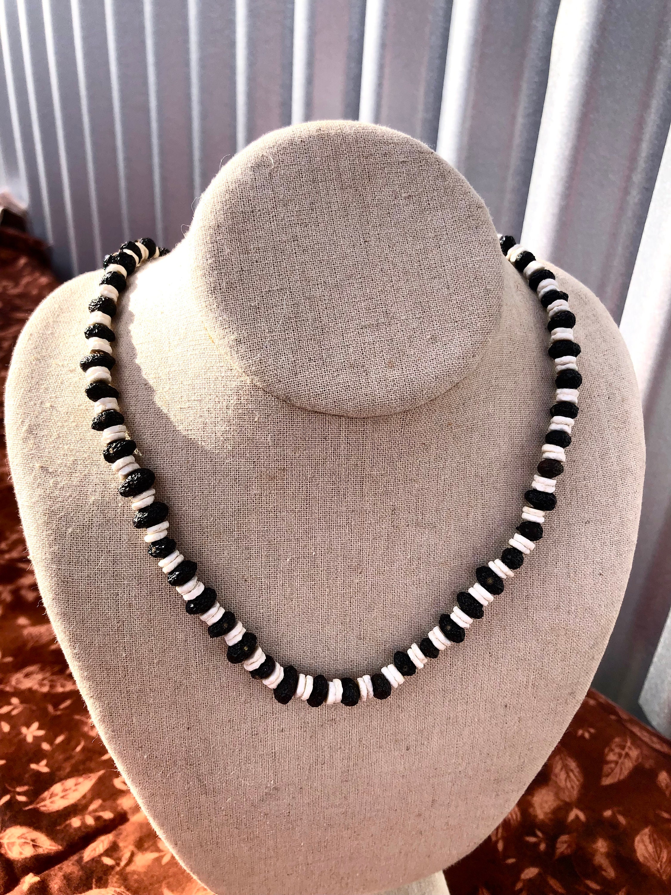 Genuine African Hand Beaded Ostrich Eggshell Tribal Necklace - Etsy