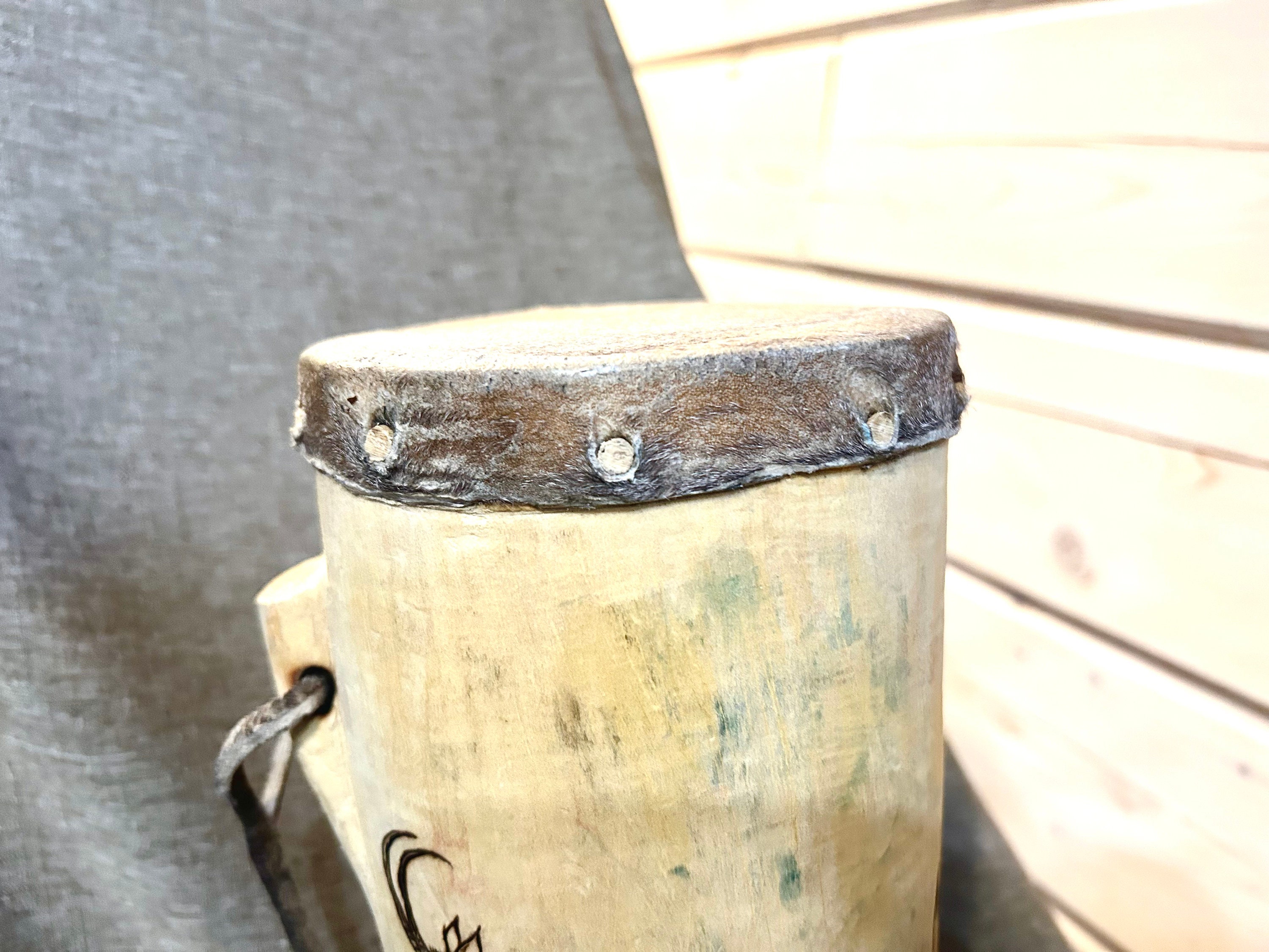 Traditional African Drum Genuine Handmade Africa Art Unique Handcarved ...