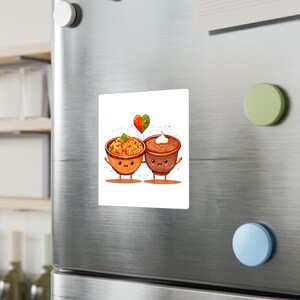 Cute Foodie Kiss-cut Decals Fun Kitchen Decor Cute Stickers for Food ...