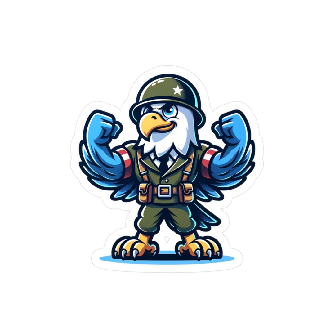 Patriotic Eagle Vinyl Decals, Military Eagle Stickers for Home Decor ...