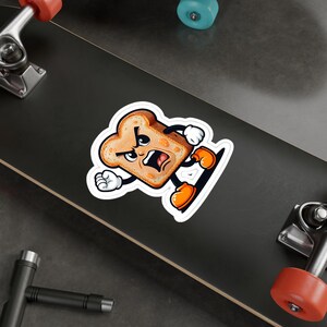 Funny Angry Toast Vinyl Decals, Unique Stickers for Laptop, Water ...
