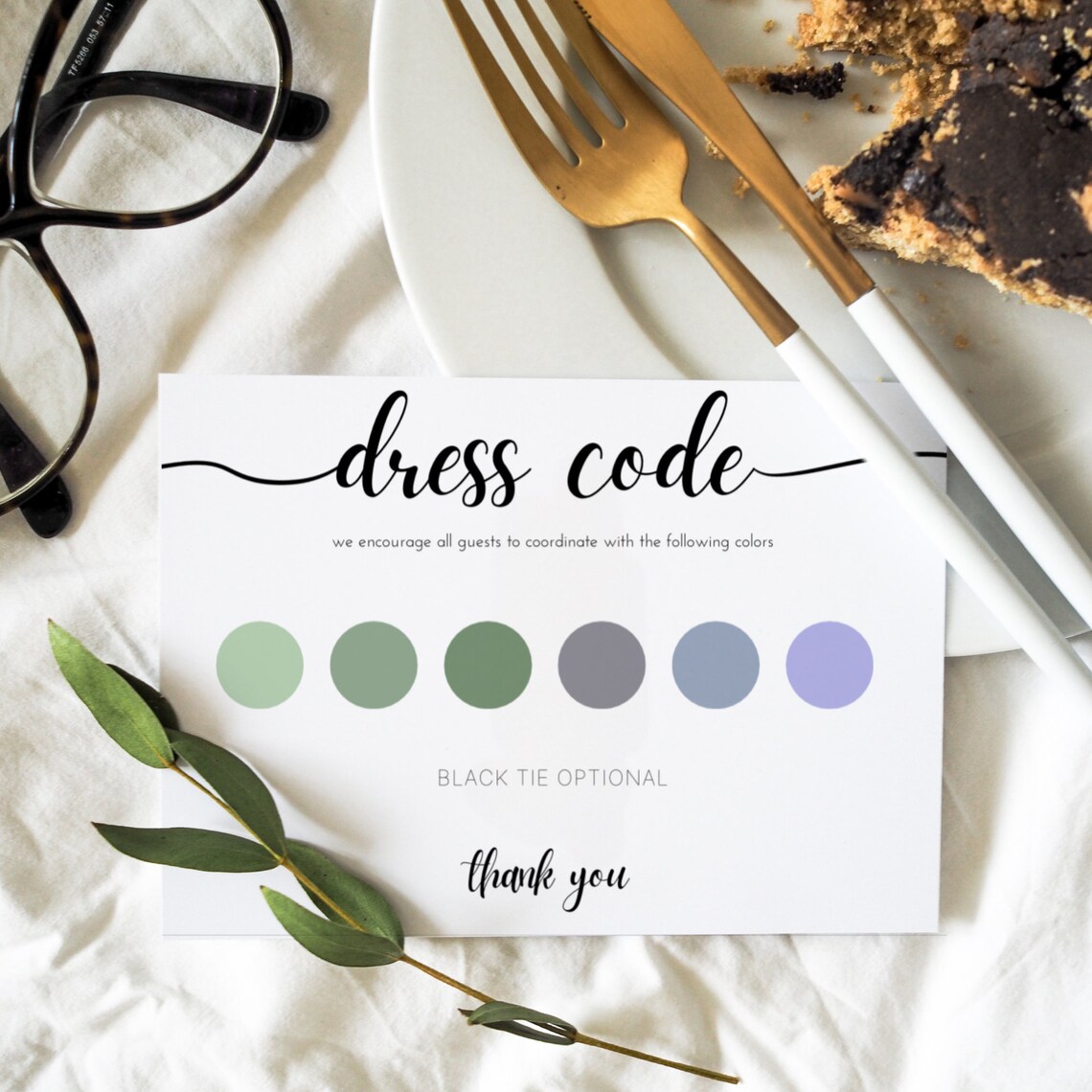 Wedding Dress Code Card, Guest Attire Template, Editable Canva Template ...