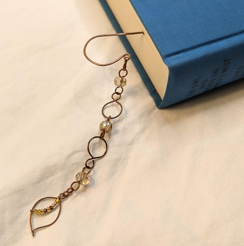 Leafy Copper Bookmark - Etsy