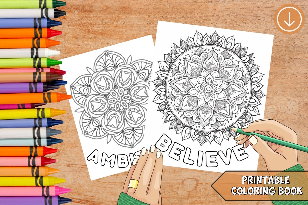 Mindful Mandalas: Relaxation Coloring Book for All Ages; Therapeutic ...