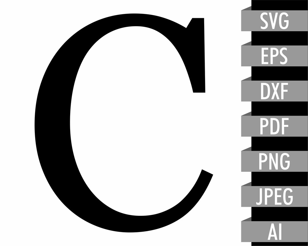 Lower Case Letter C Svg Small C Letter Svg C Svg C Clipart - Etsy