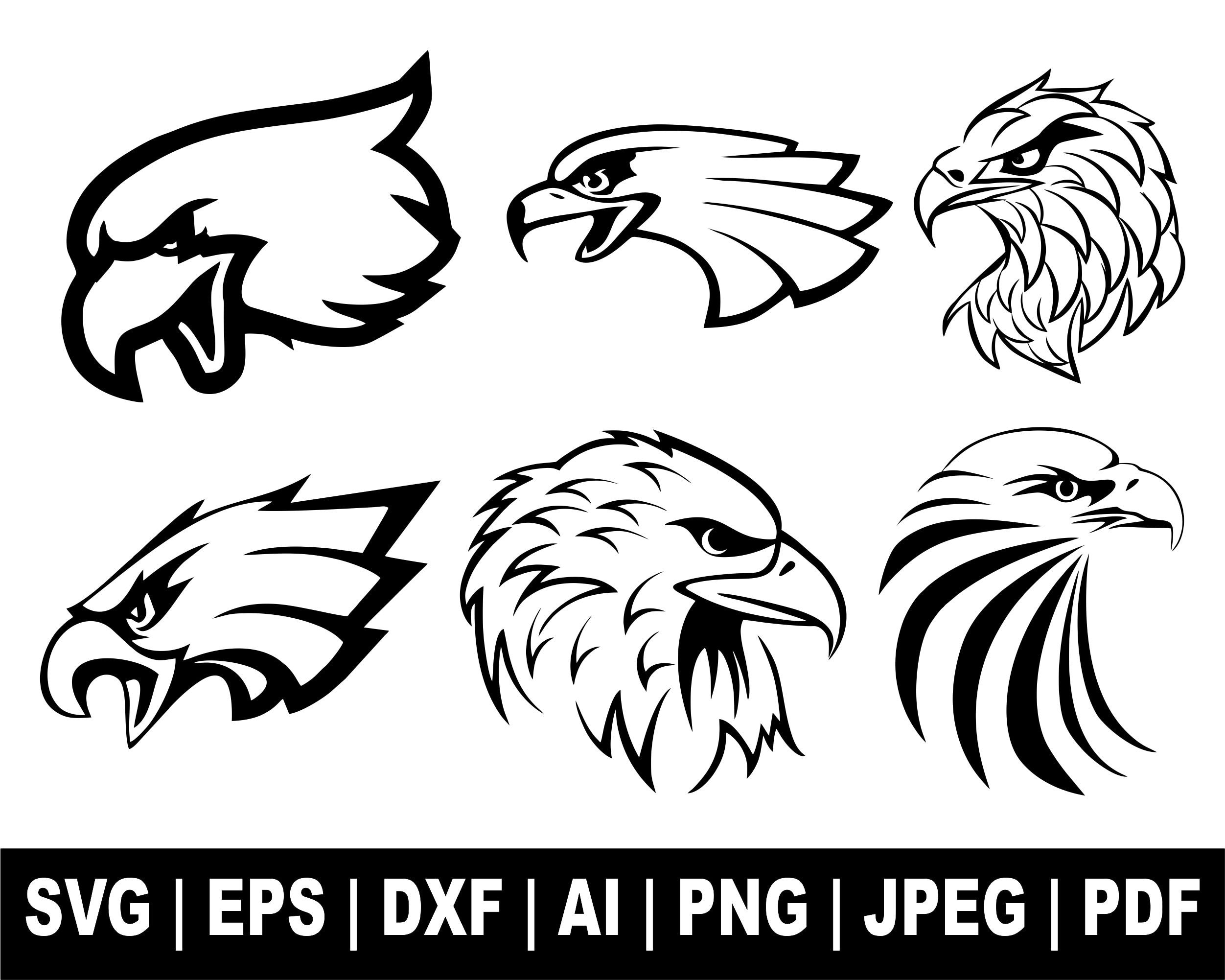 Eagle Svg Bundle Eagle Svg Eagle Face Svg Eagles Mascot - Etsy España