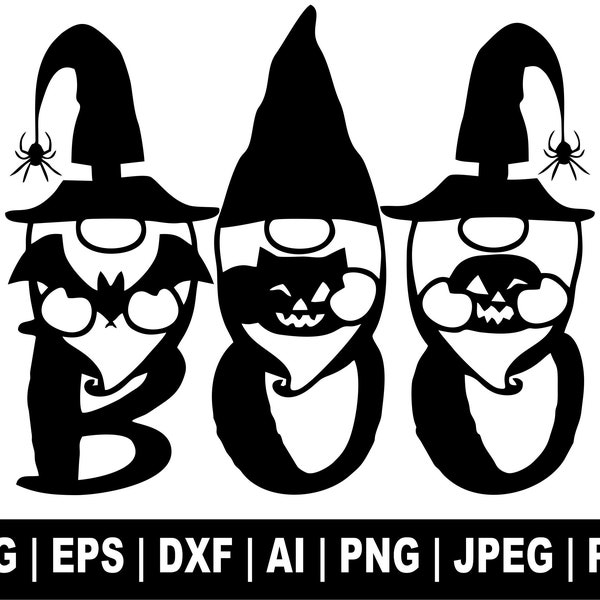 Halloween Gnome Svg - Etsy