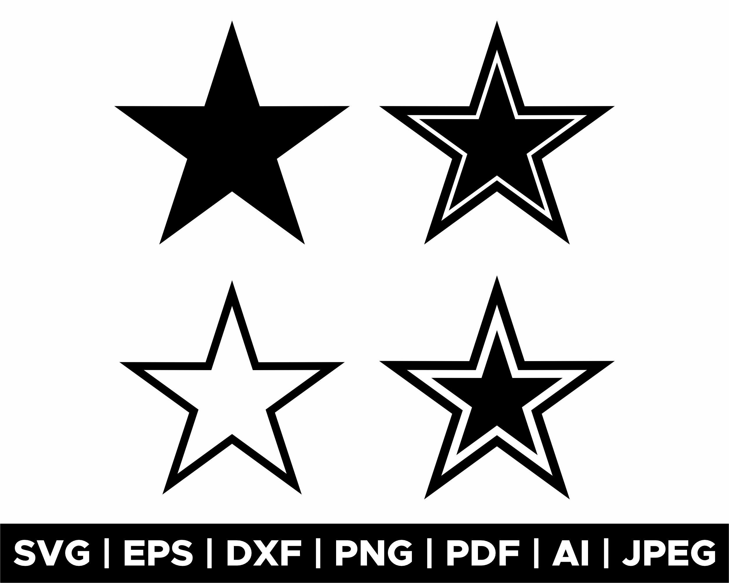 Star Svg Bundle Star Svg Star Outline Double Star Svg Star - Etsy Israel