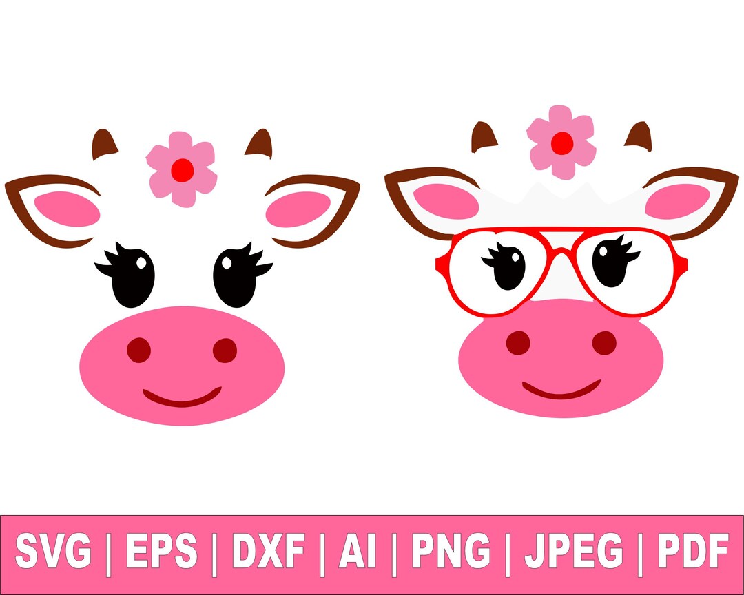 Baby Cow Face Svg Cow Svg Toddler Cow Svg Cute Cow Svg - Etsy