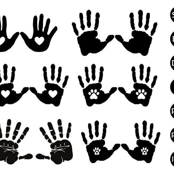 Baby Hand Prints - Etsy