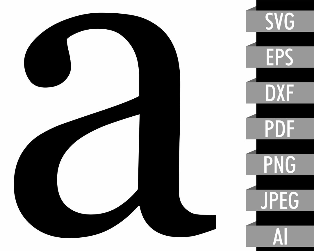 Letra minúscula A Svg Pequeña letra A Svg A Svg A Clipart - Etsy México