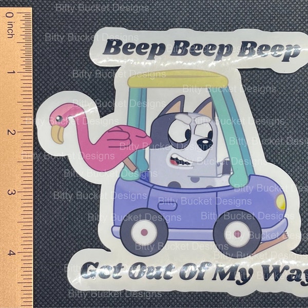 Bluey Car Decal Kids on Board - Etsy