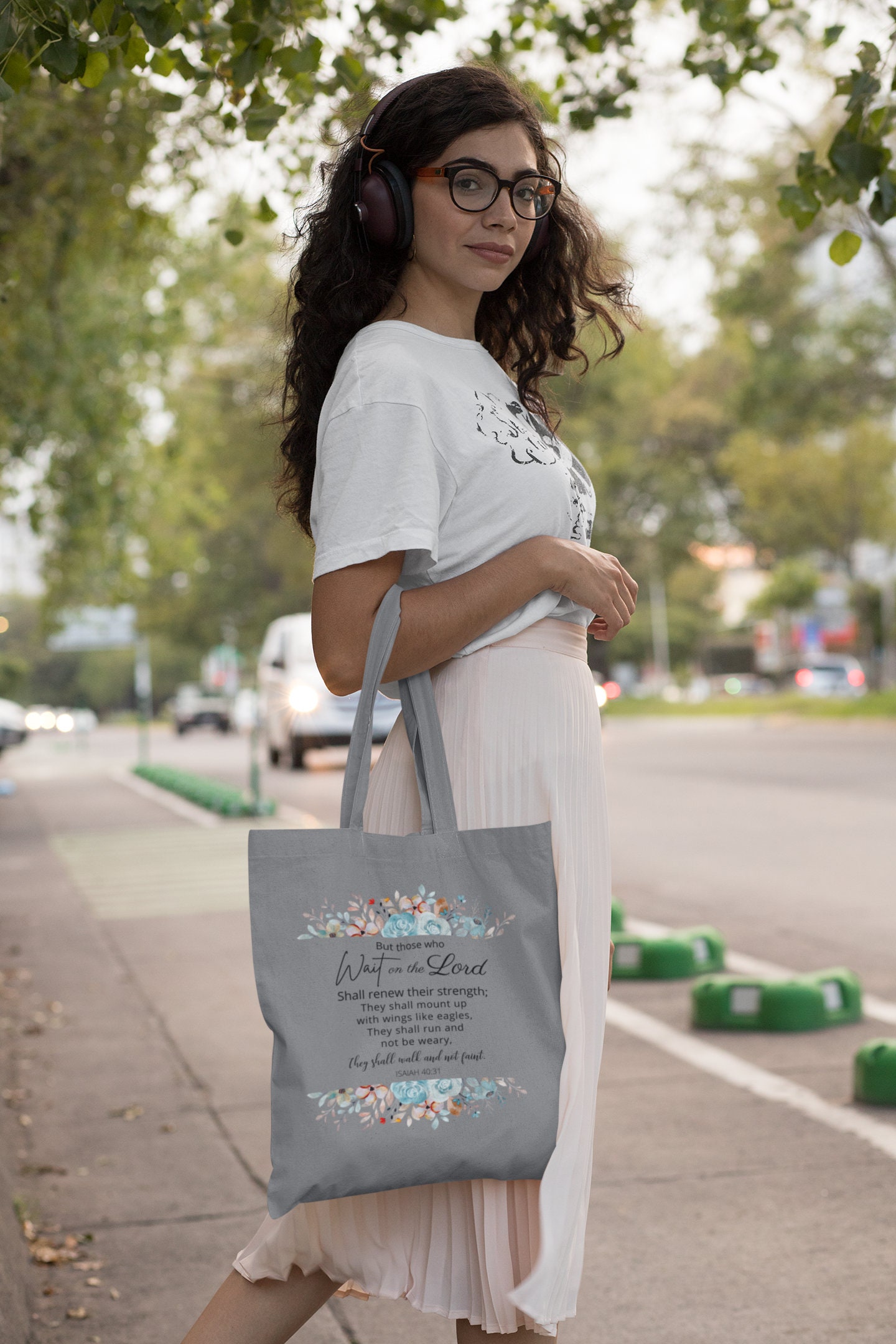 Isaiah 40:31 Polyester Canvas Tote Bag Scripture Tote Bag, Christian ...