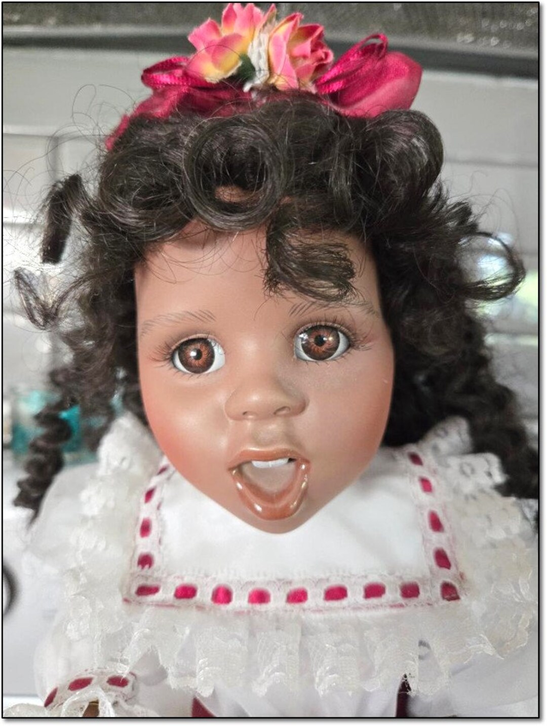 Vintage 1992 Porcelain Angelique 18” Doll From the Hearts in Song ...