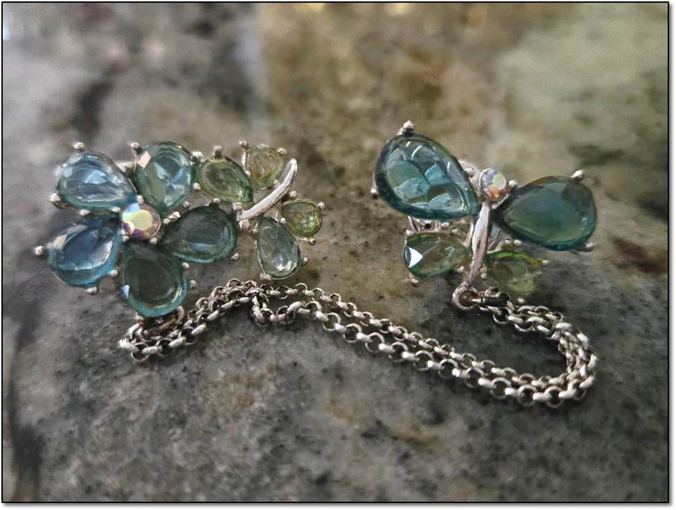 Vintage Ice Baby Blue 6-piece Jewelry Set. 3 Pearl Bead Necklaces, 2 ...