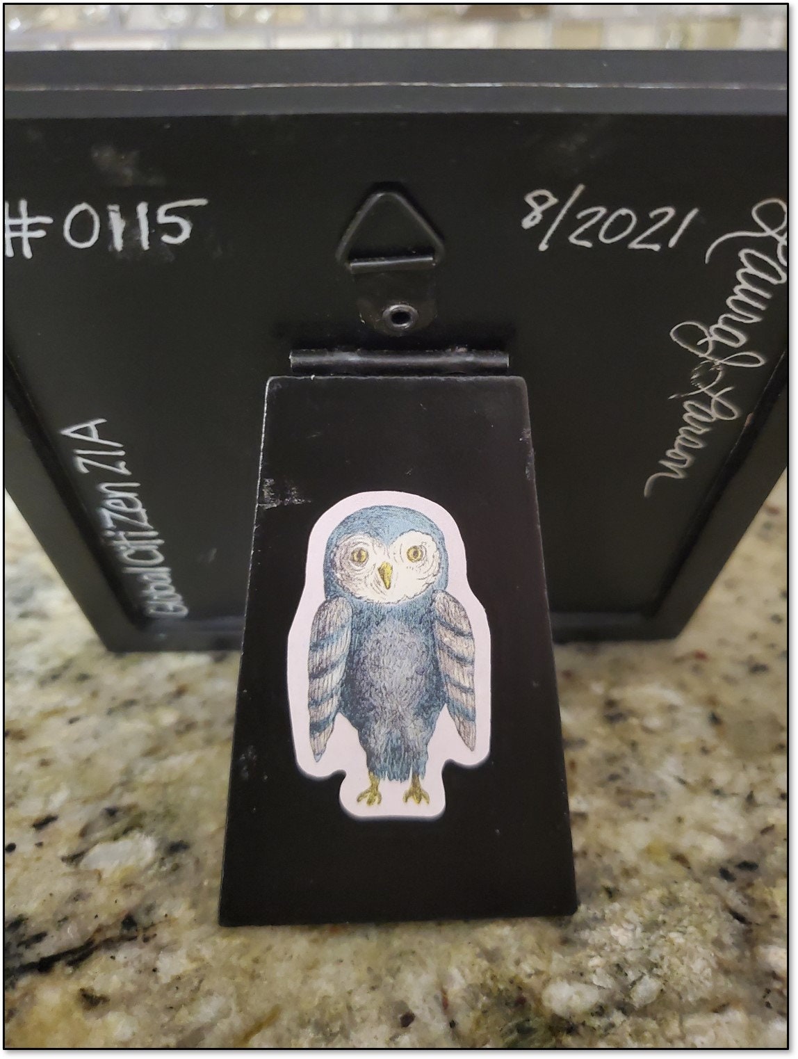 Zentangle-inspired Art (ZIA) Original Mini-painting With Crystal Sparkle, Framed, 15 Dollars ...