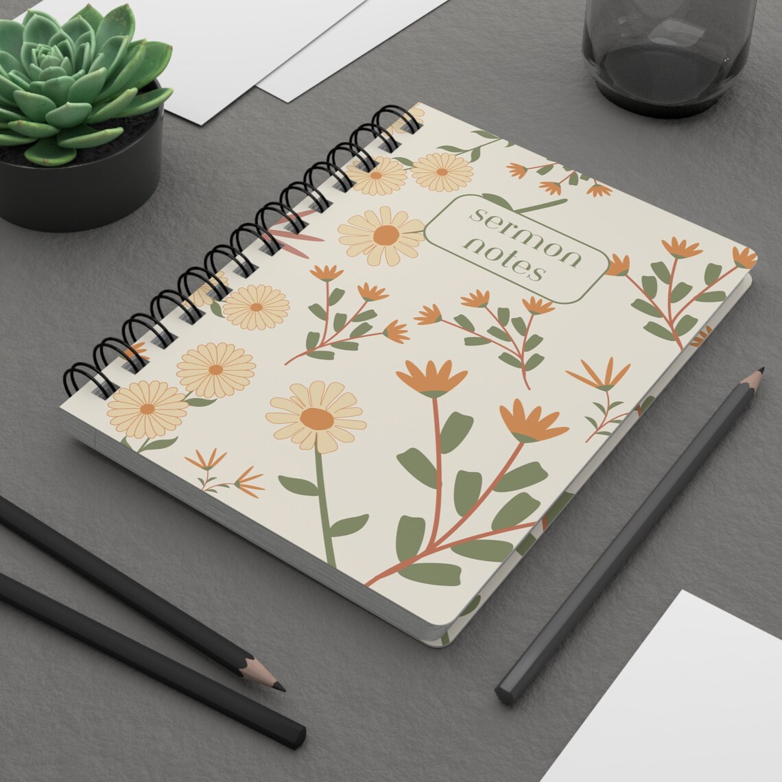 Prayer Journal Notebook, Sermon Notes, Church Notes, Spiral Notebook ...