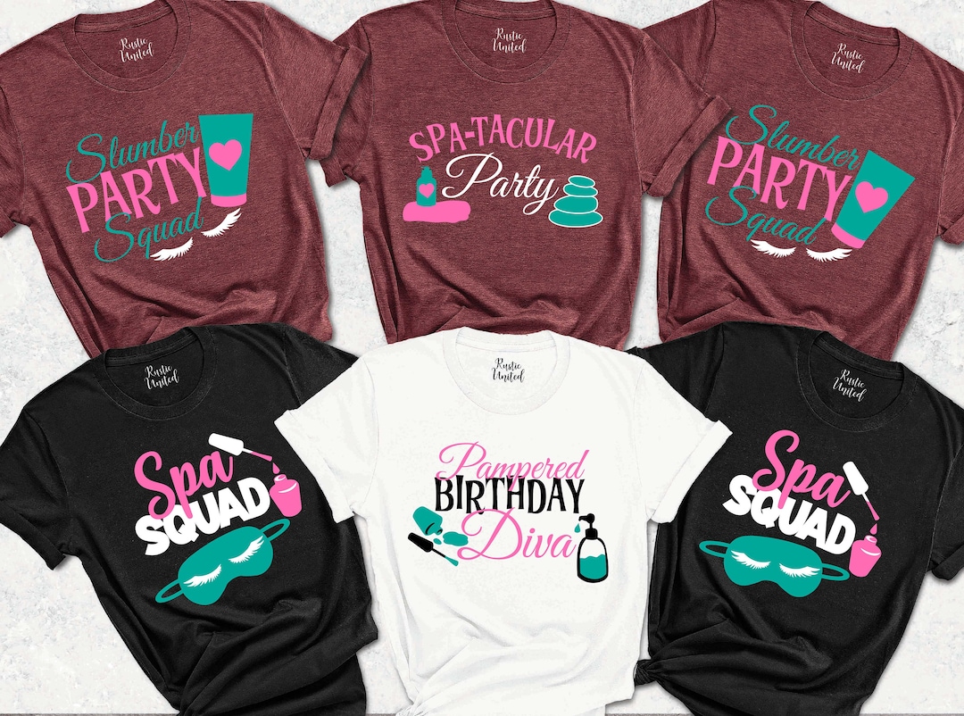 Spa Squad Tshirt,girls Spa Party Tee,girls Weekend Shirts,spa ...