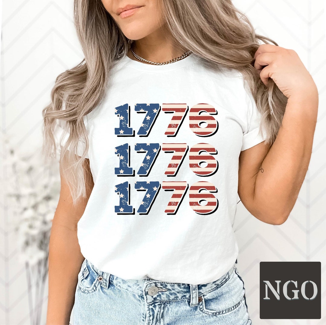 1776 T Shirt, 1776 America 4th of July Shirt, Fourth of July Shirt ...