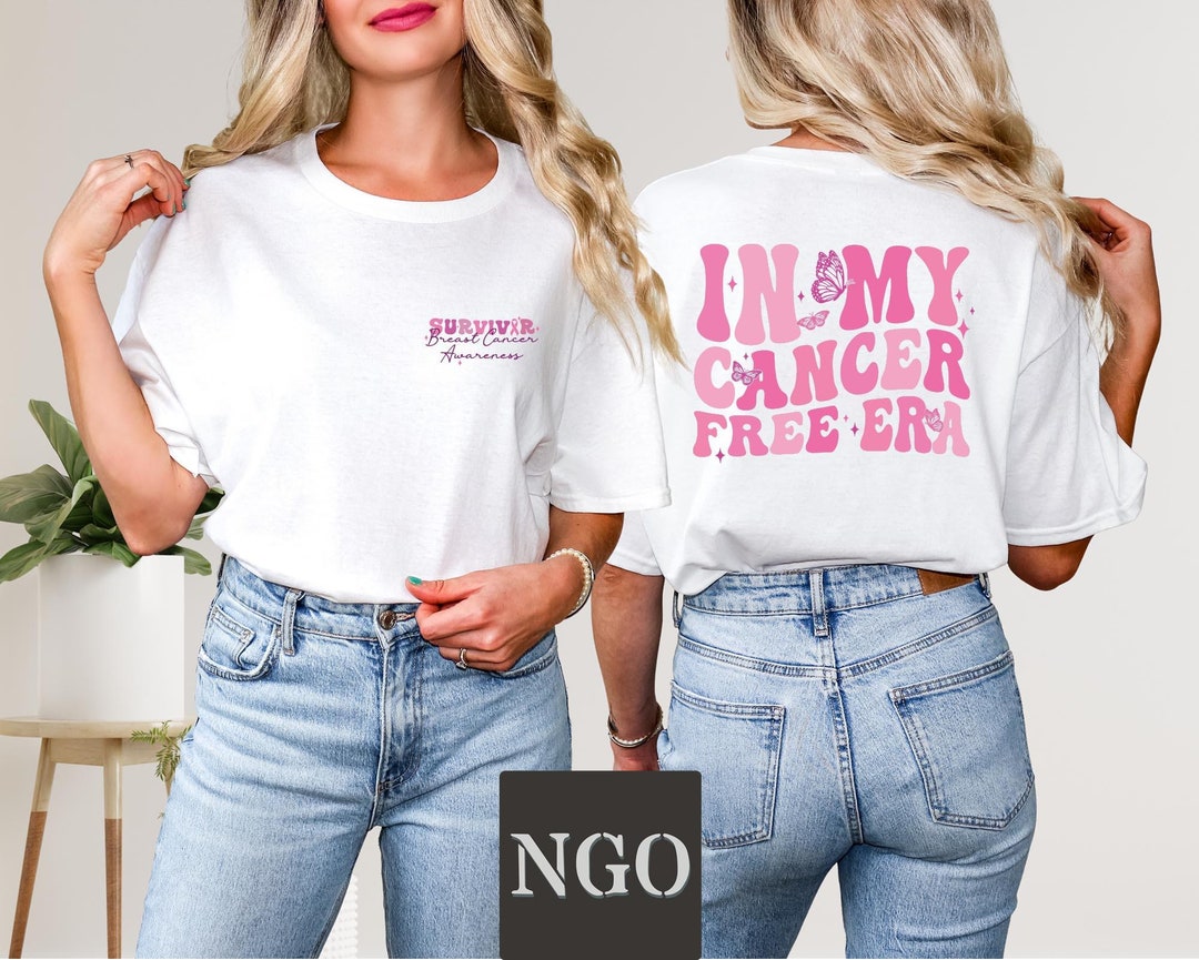 In My Cancer Free Era Shirt,breast Cancer Survivor Shirt,pink Ribbon ...