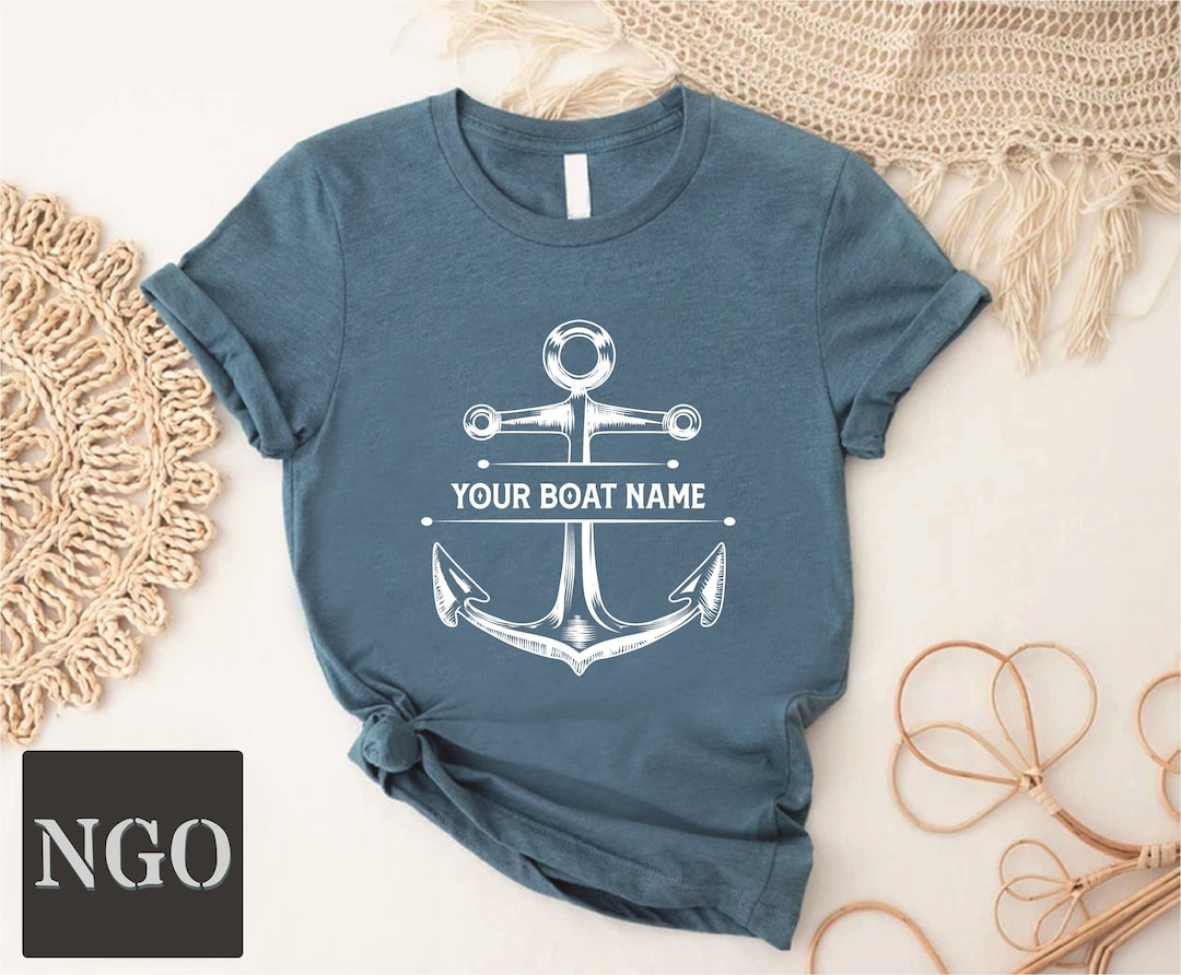 Custom Boat Name Shirt, Personalized Boat Gifts, Boat Trip Shirts, Gift ...