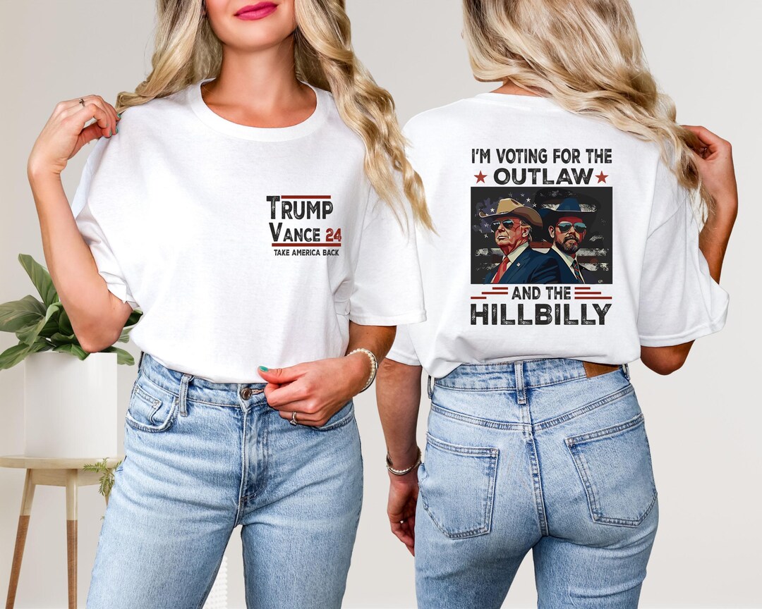 Trump Vance Tshirt,take America Back Shirt,voting for the Outlaw and ...