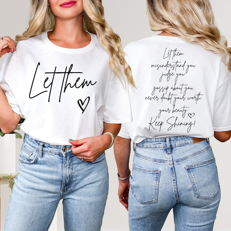 Let Them T Shirt - Etsy