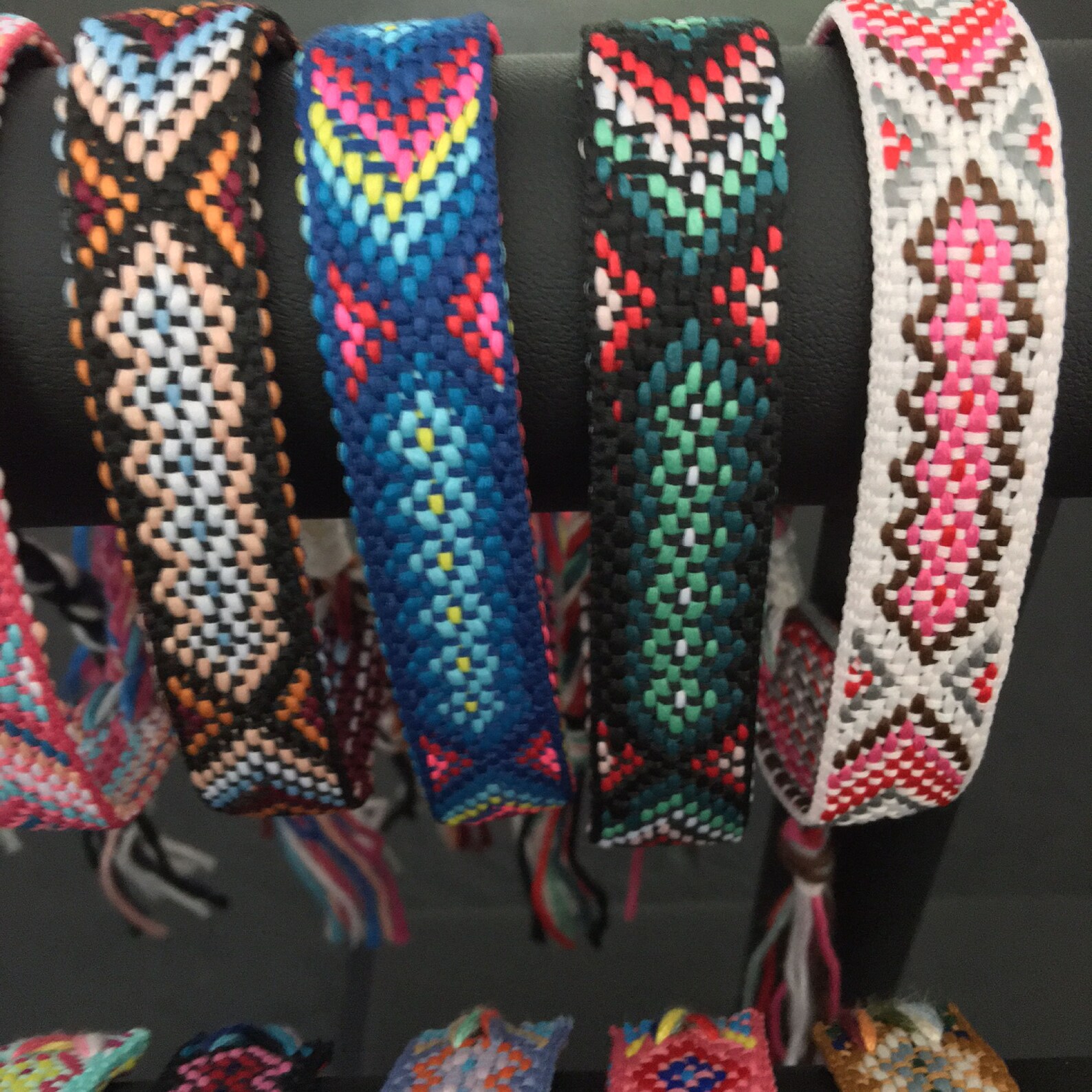African Wrist Bands Tribal Woven Thread Friendship Fabric Bands ...
