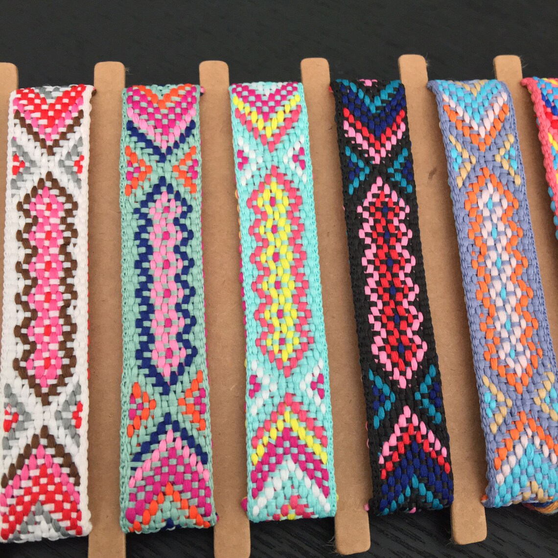 African Wrist Bands Tribal Woven Thread Friendship Fabric Bands ...