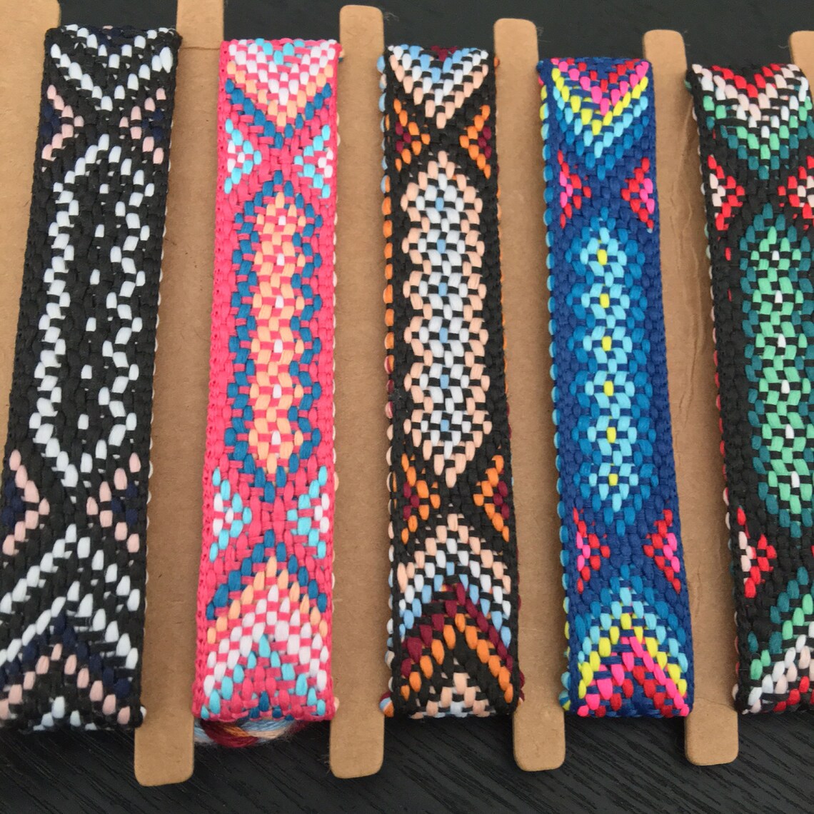 African Wrist Bands Tribal Woven Thread Friendship Fabric Bands ...