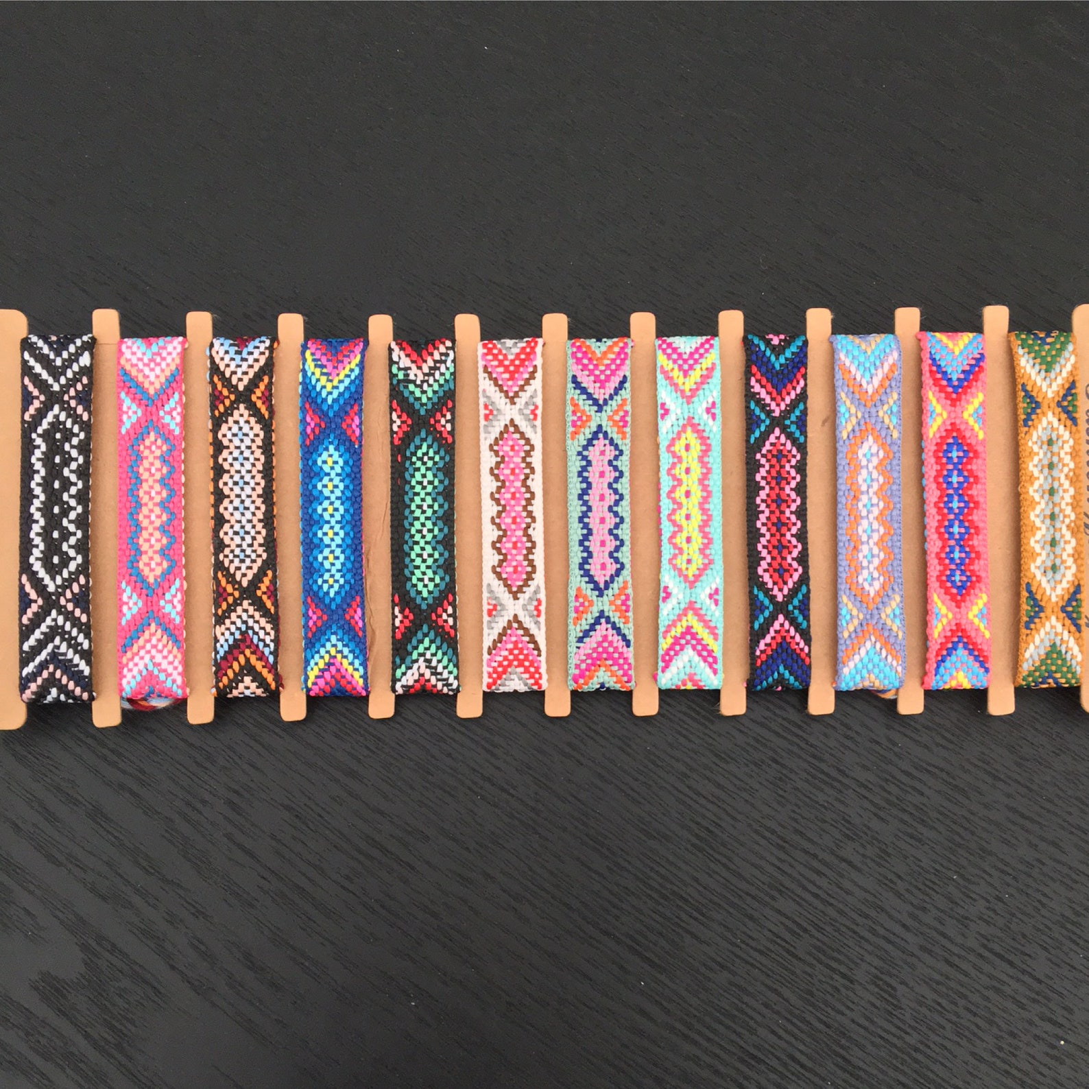 African Wrist Bands Tribal Woven Thread Friendship Fabric Bands ...