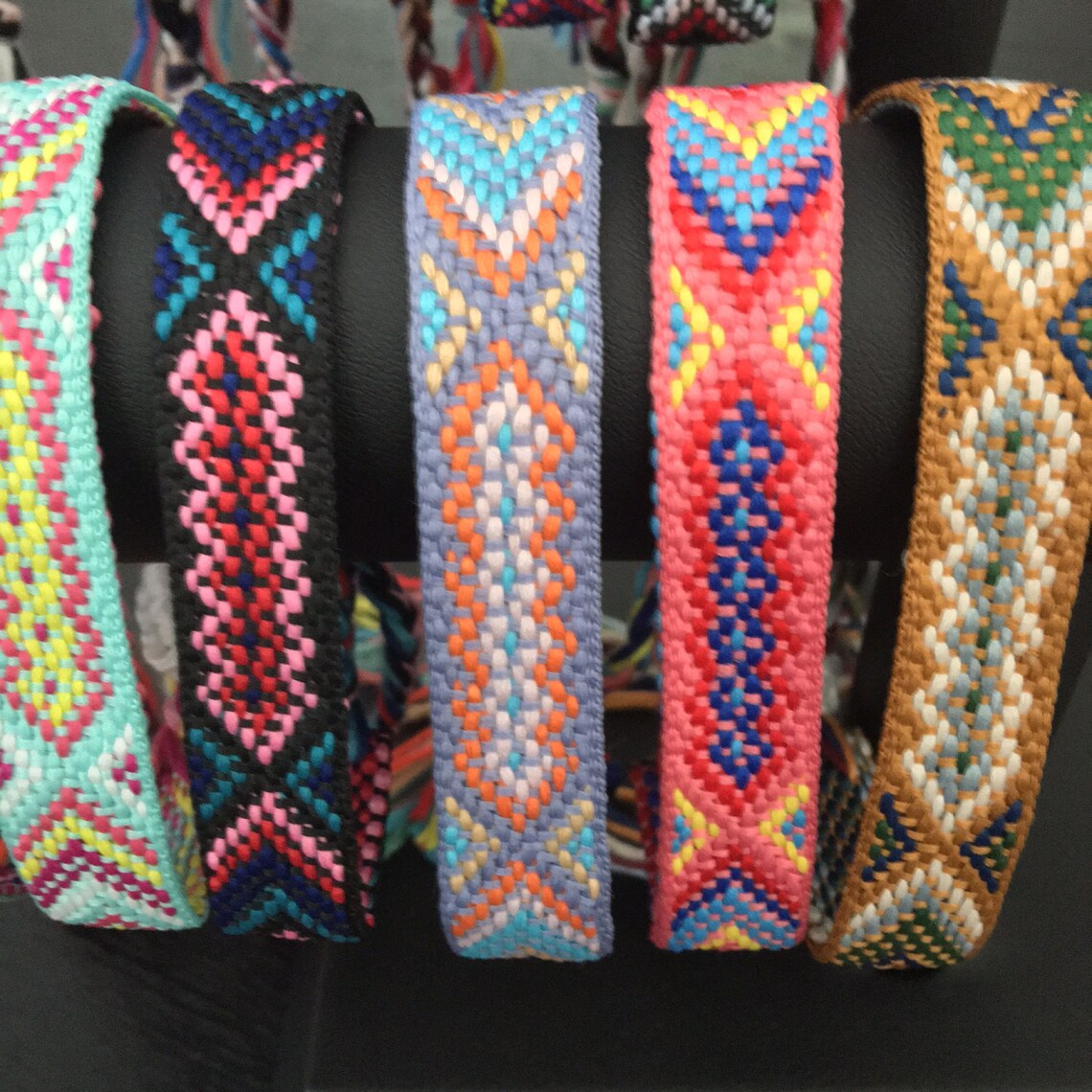 African Wrist Bands Tribal Woven Thread Friendship Fabric Bands ...