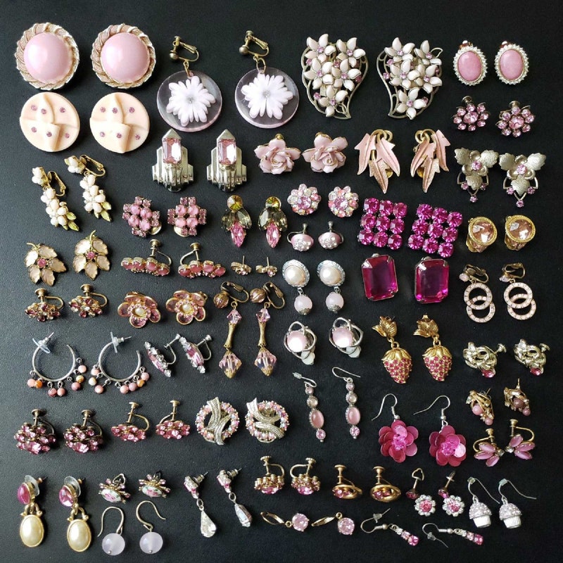 Pink Vintage Jewelry - Etsy
