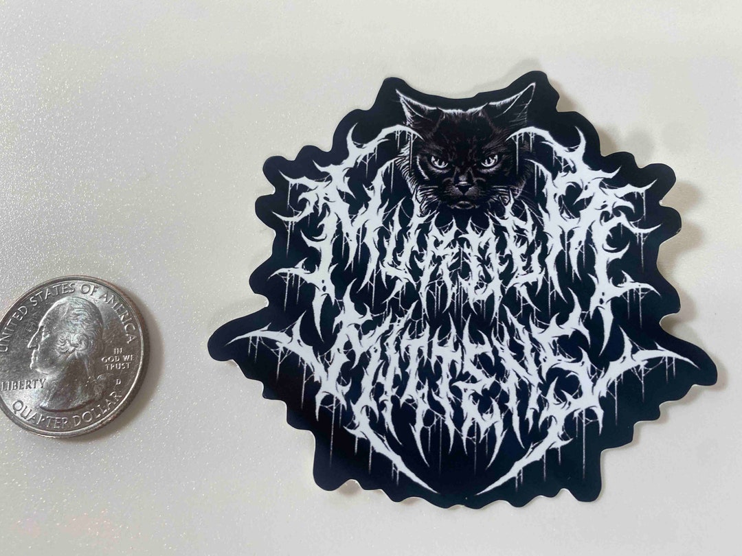 Murder Mittens Death Metal Vinyl Sticker - Etsy