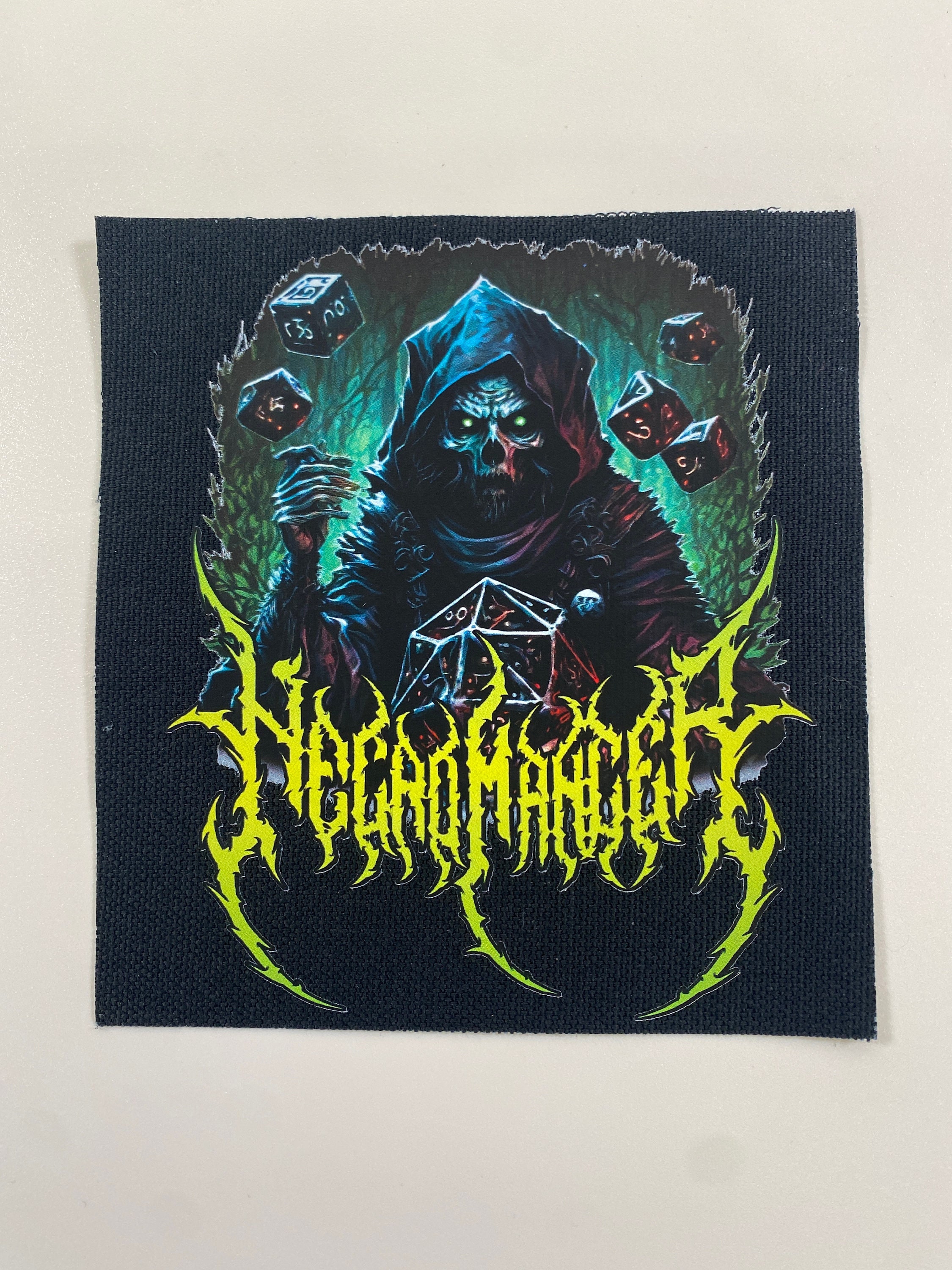 Necromancer Death Metal Design DIY Patch. - Etsy
