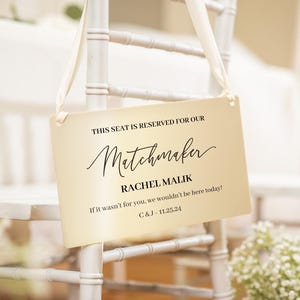Wedding Hanging Acrylic Sign With Ribbon (design 2) - 11.5x7" Sign ...