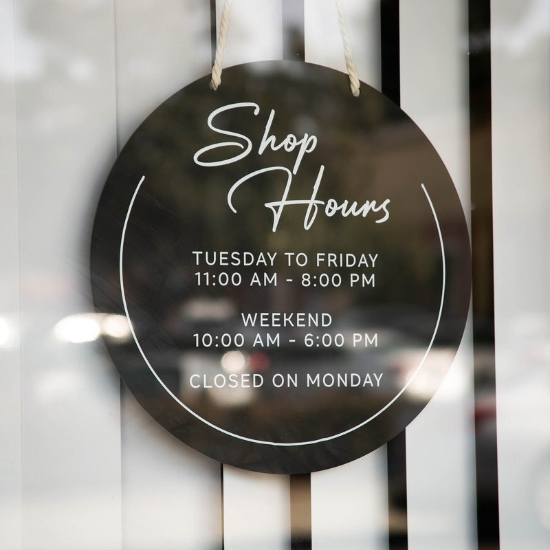 Store Hours Sign - Etsy