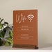 Wifi Password Sign acrylic Block Custom Guest Table Top Sign for Home ...