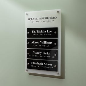 Wall Directory (standard) - Customizable Large Office Wall Door ...